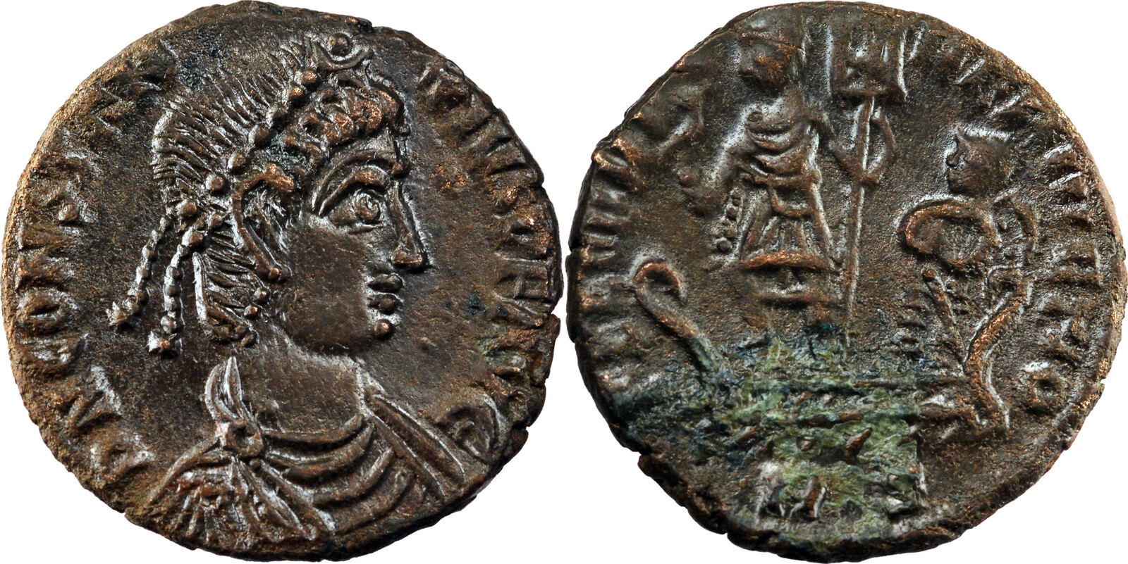 Constance II Maiorina 348-350 Rome Empire romain Maiorina vz+ | MA-Shops