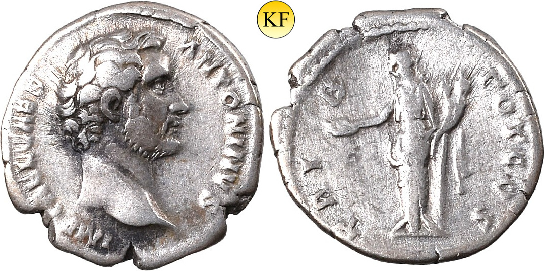 Römisches Kaiserreich Denar 138 Antoninus Pius als Caesar, 138-161, Concordia, sehr schön | MA-Shops