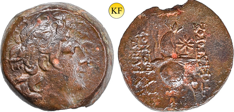 Königreich Syrien Bronze Tryphon, circa 142-138 v.Chr., geprägt in ...
