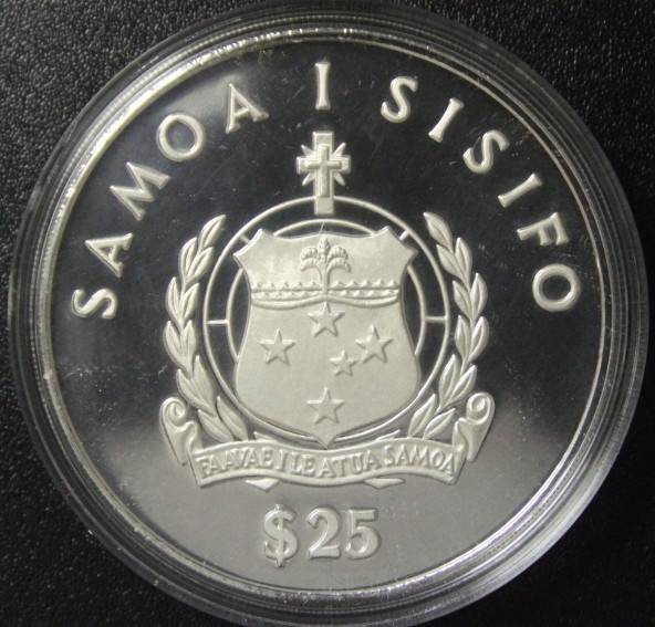 Samoa 25 Tala/ Dollar 1986 Kontiki - 5 Unzen PP*/Etui/Zert. | MA-Shops