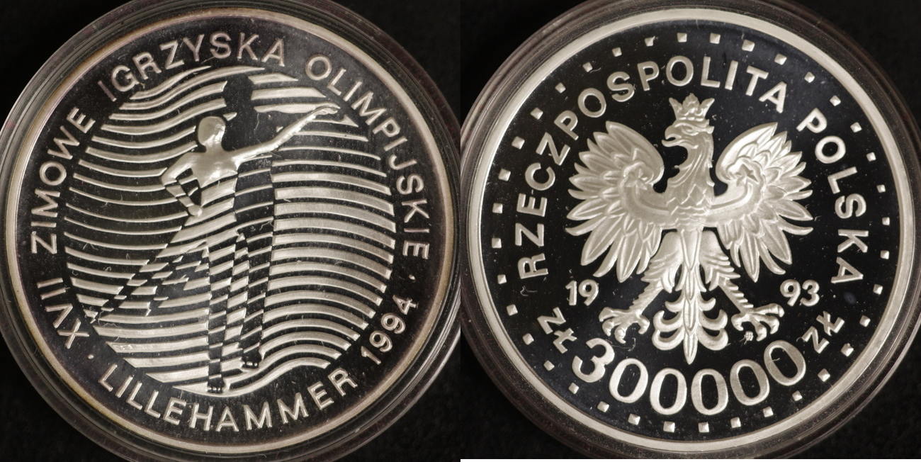 Polen 300 000 Zloty 1993 Olympiade Lillehammer St MA Shops polen-300-000-zloty-1993-olympiade-lillehammer-st-ma-shops