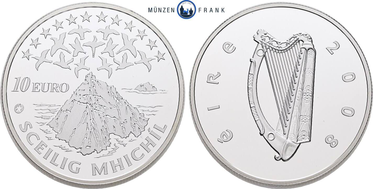 Irland 10 € 2008 Shellig-Michael-Insel Proof | MA-Shops