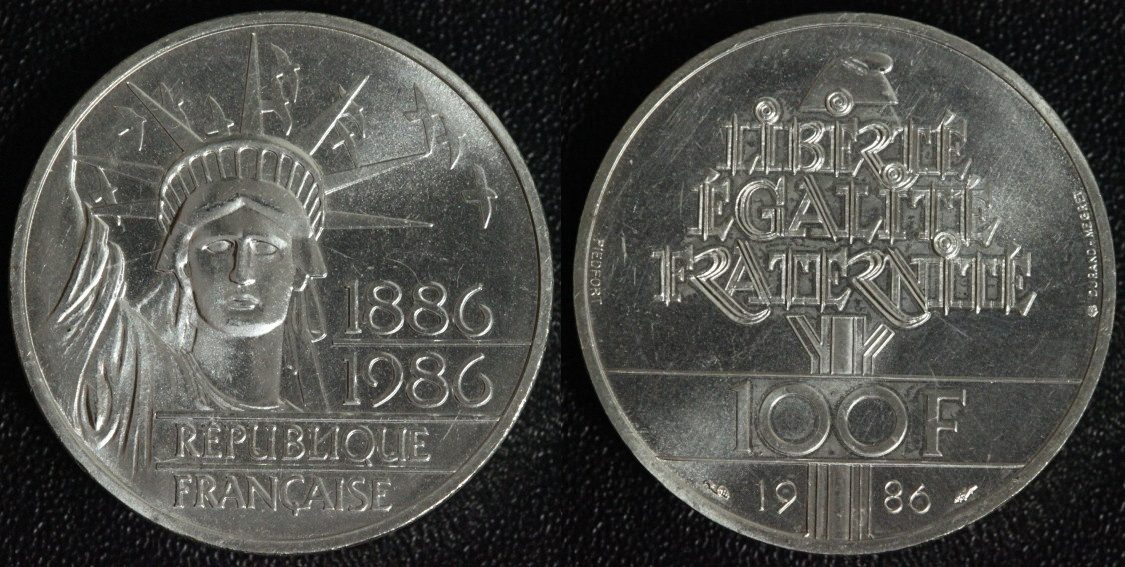 Frankreich 100 Francs 1986 Liberté - Piefort f.st | MA-Shops