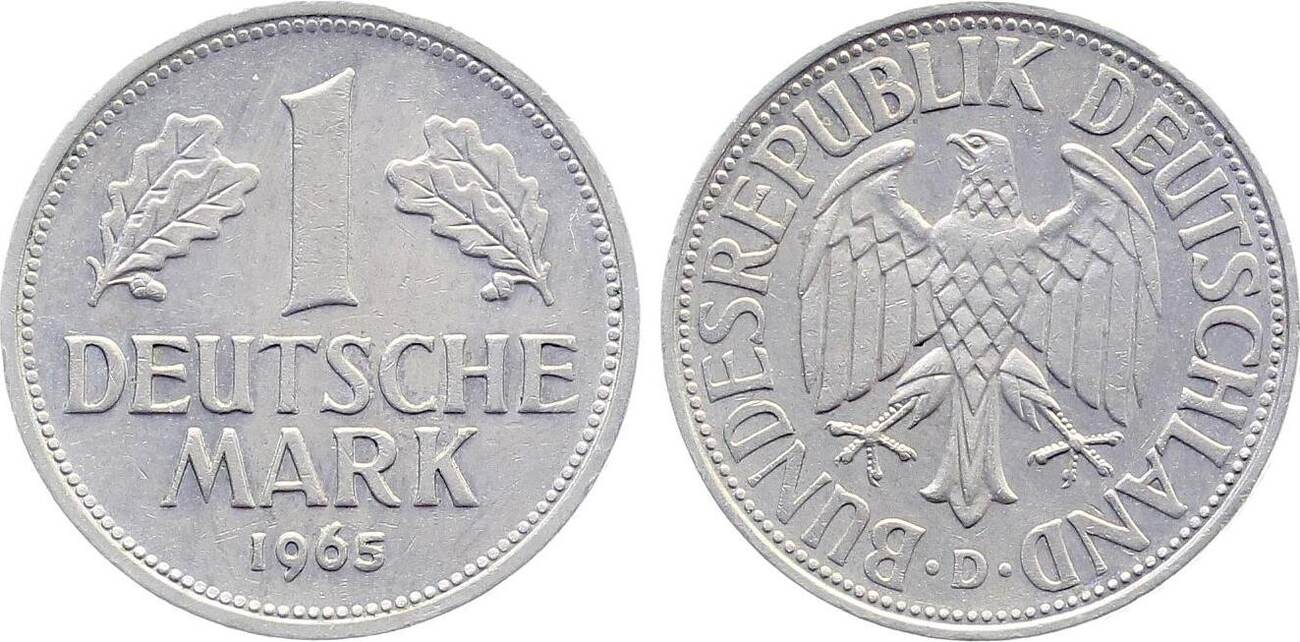 Deutschland 1 DM 1965 D ss/vz J 385 1 Mark | MA-Shops