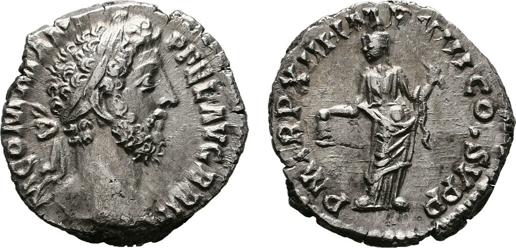 RÖMISCHE KAISERZEIT Denar 187-188, Rom. Commodus, 177-192. Vorzüglich ...