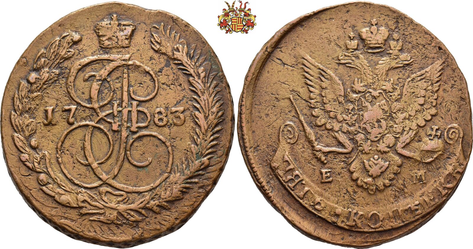 Russland - Russia 5 Kopeken 1783 ss | MA-Shops