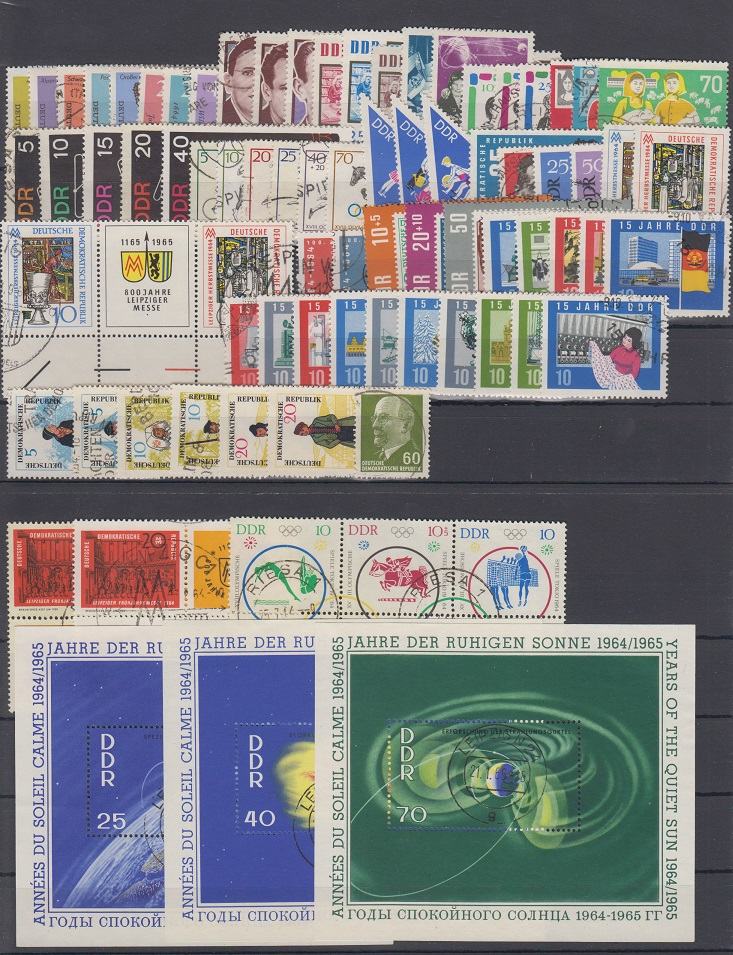 Briefmarken DDR, Jahrgang 1964 komplett Gestempelt | MA-Shops