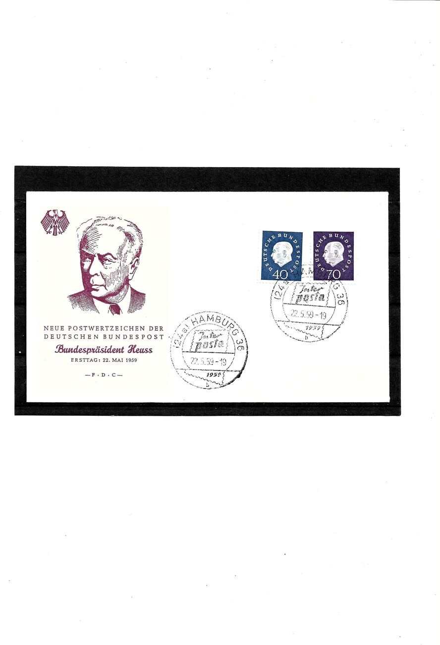 BRD 1959 Kat.Nr. 305/06 auf FDC - Kat.Wert 190,- gestempelt | MA-Shops