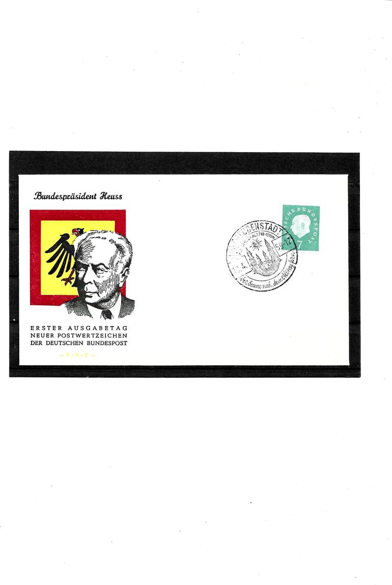 BRD 1959 Kat.Nr. 302 auf FDC - Kat.Wert 50,- gestempelt | MA-Shops