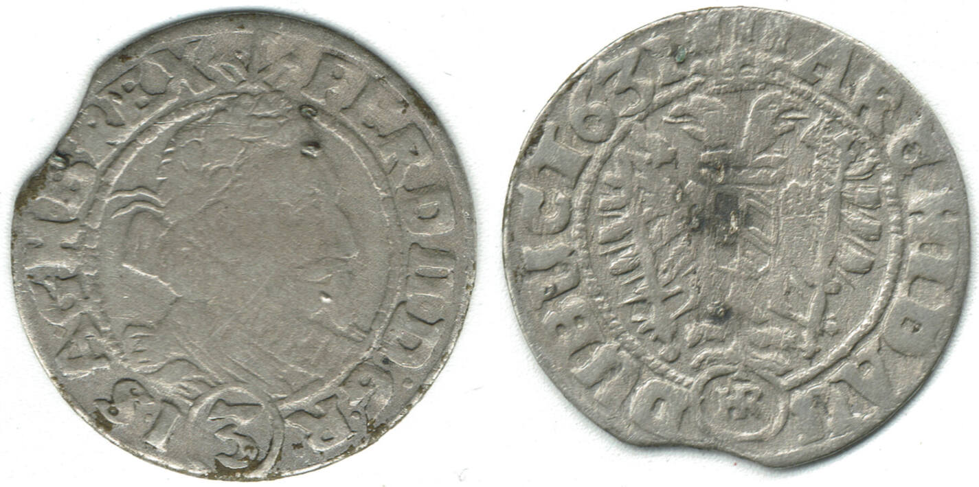 Haus Habsburg - Österreich Ferdinand II., 3 Kreuzer 1631, Breslau ...