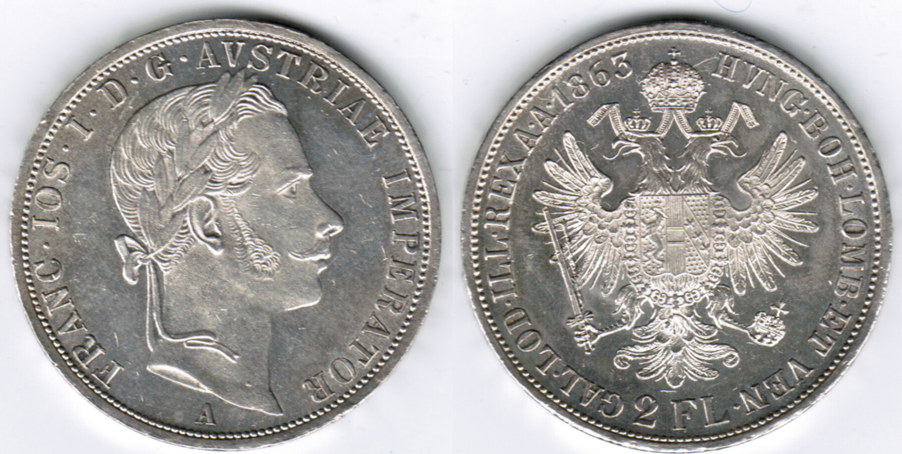 Österreich 2 Florin (2 Gulden) Franz Joseph I., 2 Florin - 2 Gulden ...