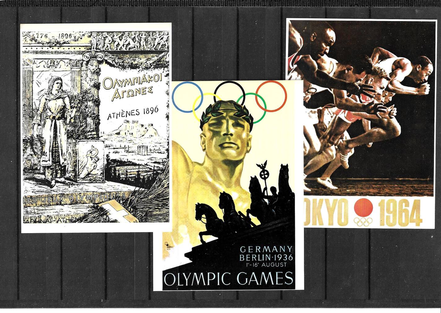 1896/1964 24 versch. Postkarten-Olymp. Spiele Winter/Sommer 1896-1964 Nachdrucke | MA-Shops