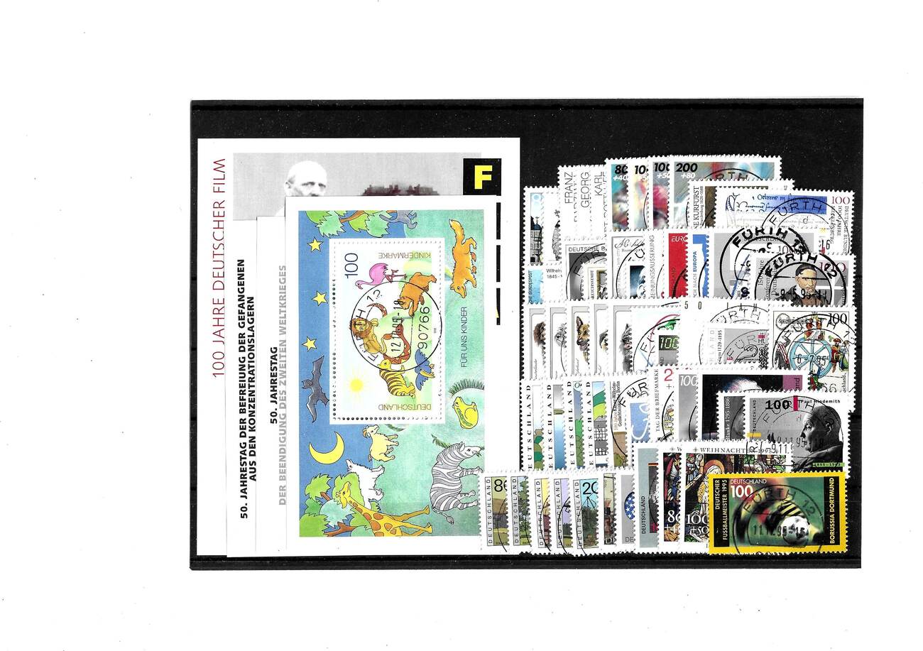 BRD Kat.Nr. (1772 - 1833) Jahrgang 1995 kpl. gestempelt | MA-Shops