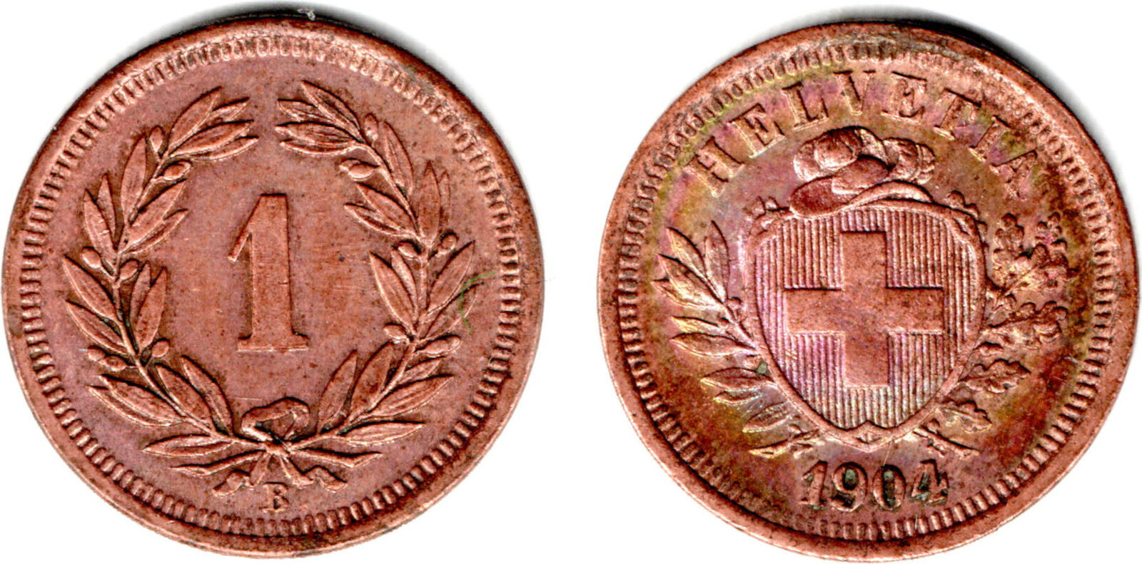 Schweiz, Kursmünze 1 Rappen 1904 B, Erhaltung siehe Scan! vorzüglich | MA-Shops