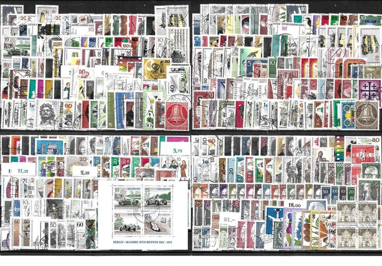 Berlin Lot von 500 meist versch. Marken gestempelt | MA-Shops