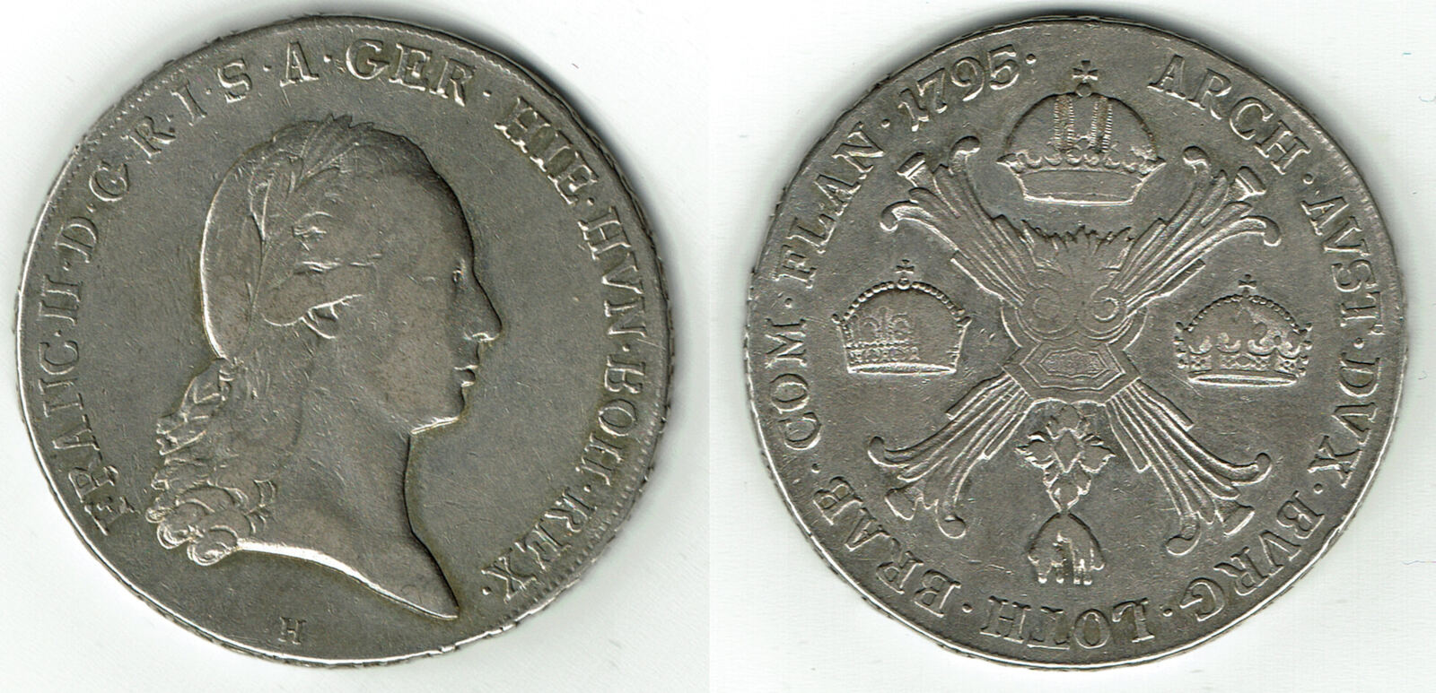 Haus Habsburg - Österreichische Niederlande Haus Habsurg, Franz II., Kronentaler 1795 H ...