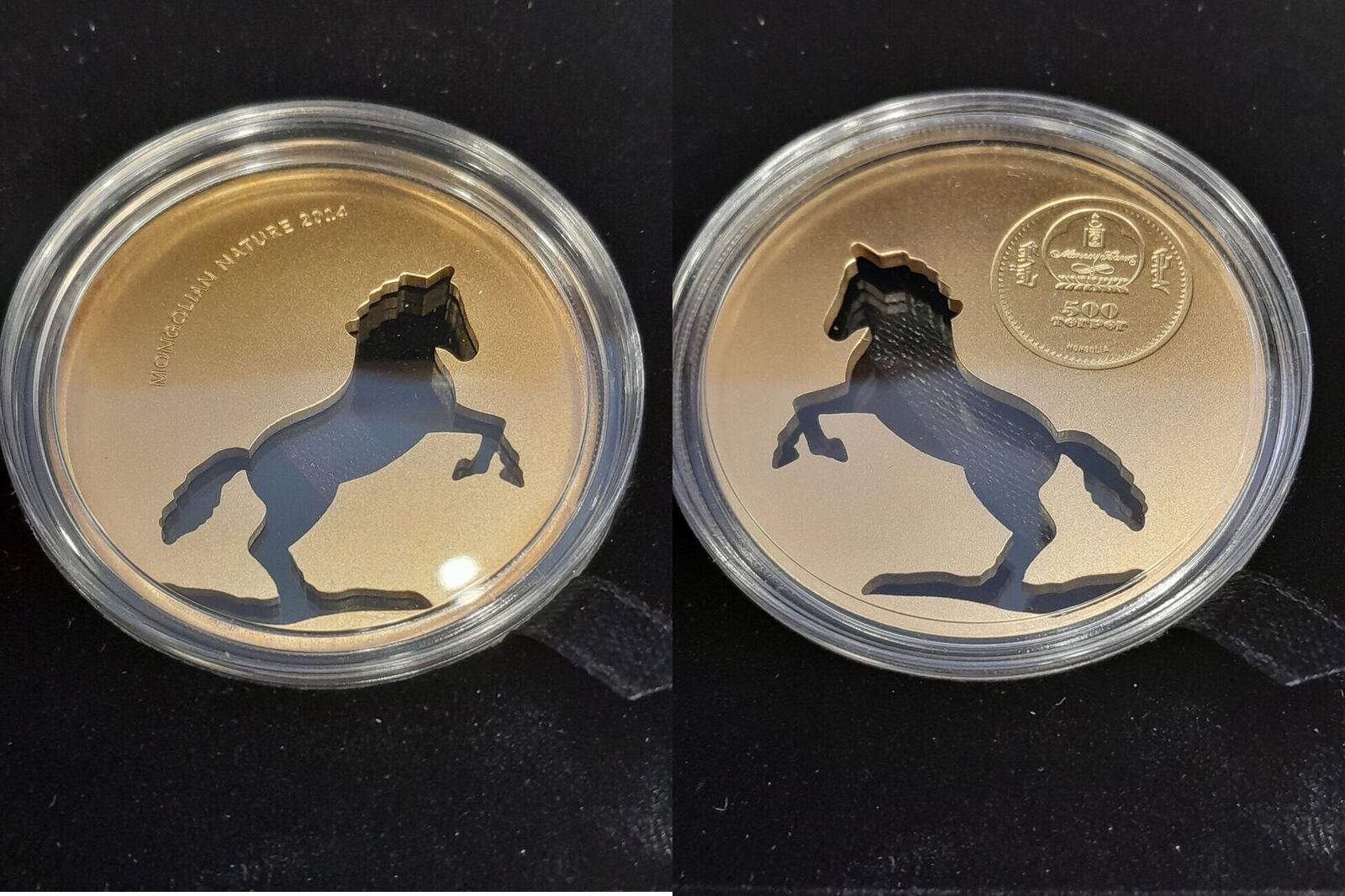 500 Tugrik / Tögrög 2014 Mongolei, 500 Tugrik Mongolian Nature, Pferd ...