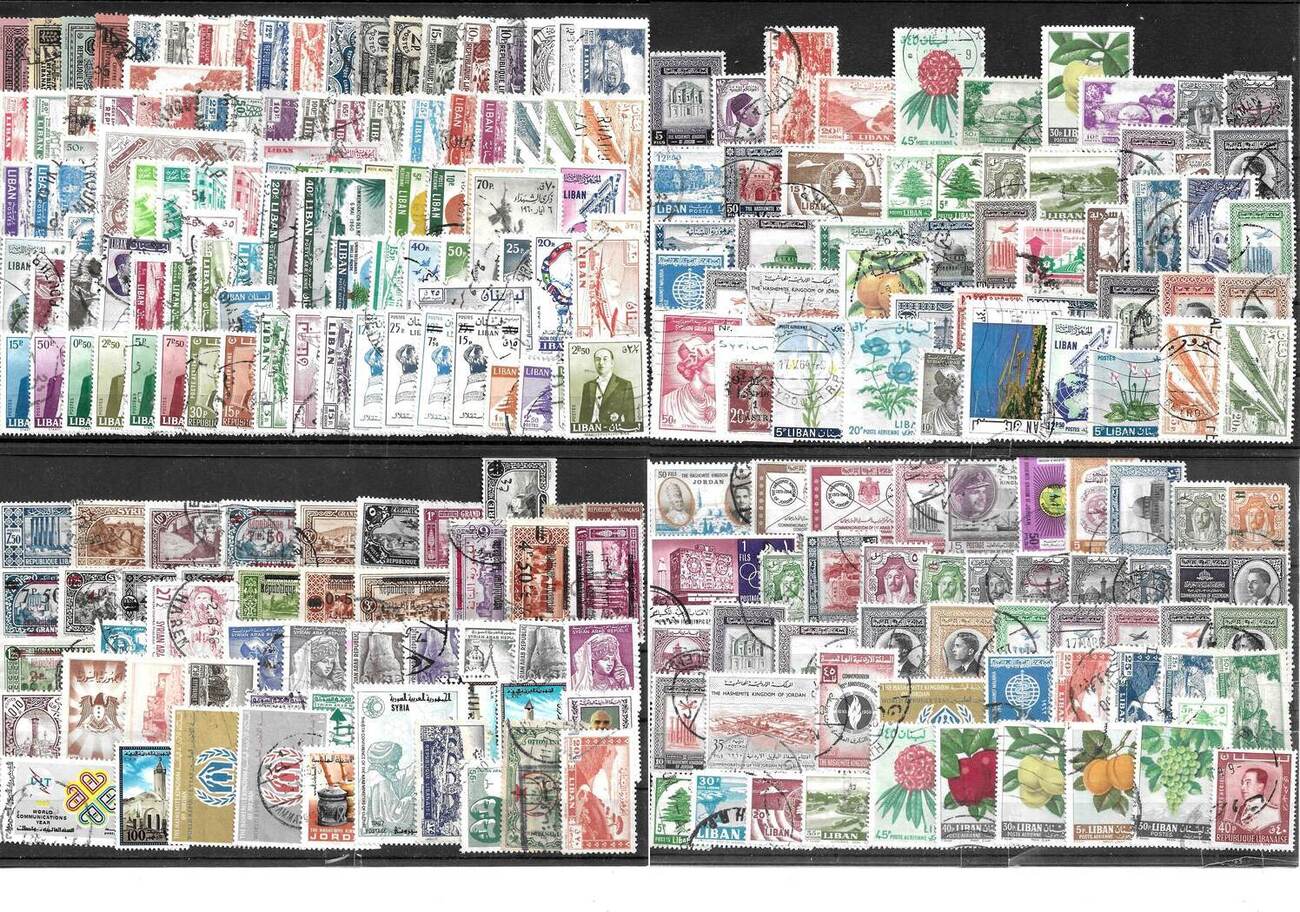 Libanon Lot von 500 meist versch. Marken gestempelt/ungestplt. | MA-Shops