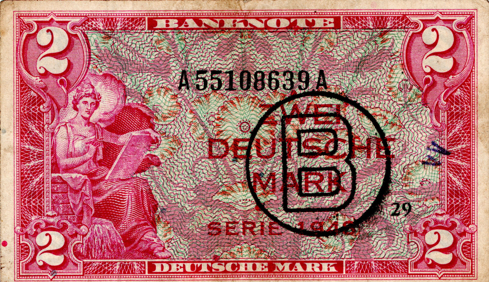 Deutschland - Bank Deutscher Länder 2 Mark Bank Deutscher Länder, Zwei ...
