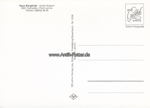 Harbecke/Schmallenberg O.J. Ansichtskarte/Postkarte/Haus Bergblick ...