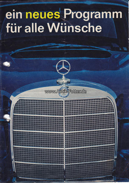 Bundesrepublik Deutschland um 1958 Auto-Prospekt/Werbeanzeige/Mercedes ...