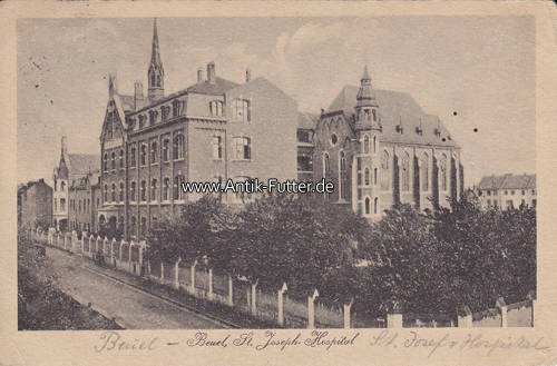 Bonn-Beuel 1924 Ansichtskarte / Postkarte / Beuel, St. Joseph Hospital ...
