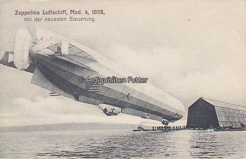 Bundesrepublik Deutschland 1966 Ansichtskarte / Postkarte / Zeppelins ...