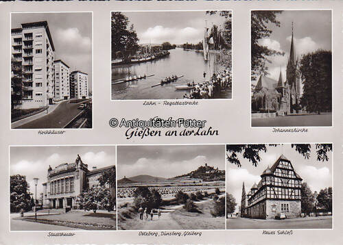 Gießen / Lahn O.J Ansichtskarte / Postkarte / Gruß aus Gießen an der ...