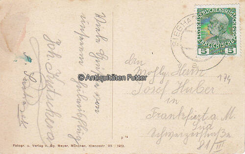 Kronstein / Österreich 1912 Ansichtskarte / Postkarte / Kronstein mit ...