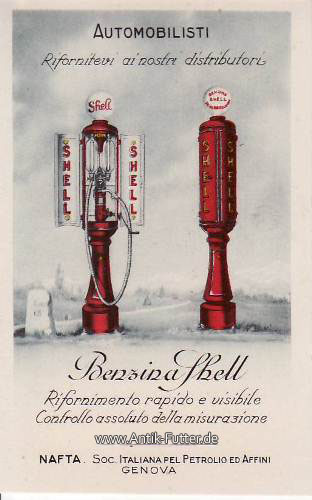 Italien/Genova O.J. Reklamekarte/Benzina Shell 2 | MA-Shops