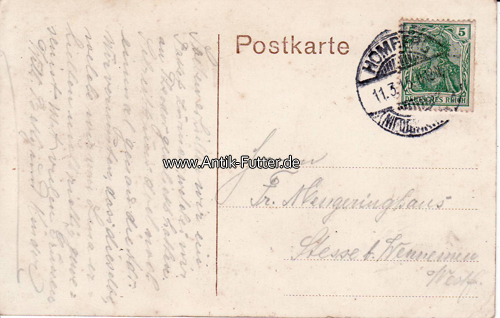 1915 Ansichtskarte/Homberg a. Rhein, Wilhelm-Straße 2-3 | MA-Shops