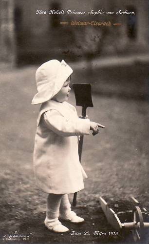 Sachsen-Weimar-Eisenach 1913 Ansichtskarte,Ihre Hoheit Prinzessin Sophie von Sachsen. 2 | MA-Shops
