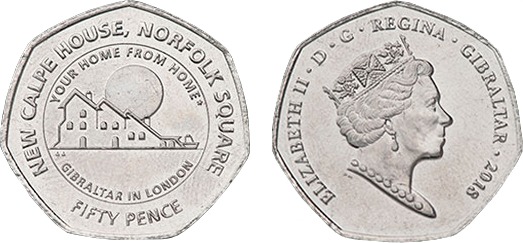 Gibrlatar 2019 50p Calpe House Coin UNC | MA-Shops
