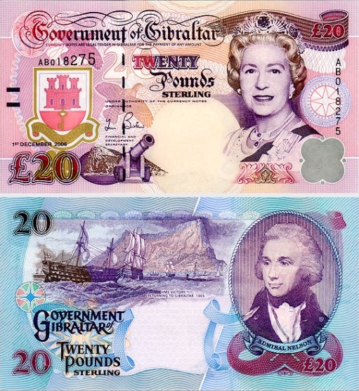 Gibraltar- 2006 £20 Banknote (UNC) vz-st | MA-Shops