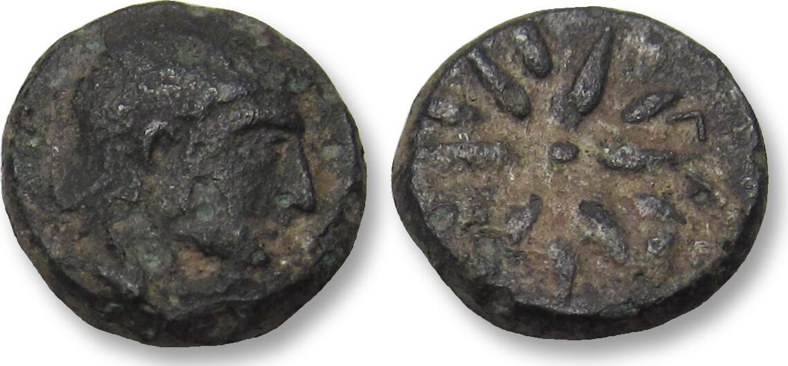 ANCIENT GREECE AE 10 mm circa 350-300 B.C. MYSIA, Gambrion VF dark ...