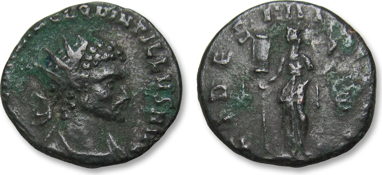 ROMAN EMPIRE AE antoninianus 270 A.D. Quintillus, Rome mint - FIDES ...