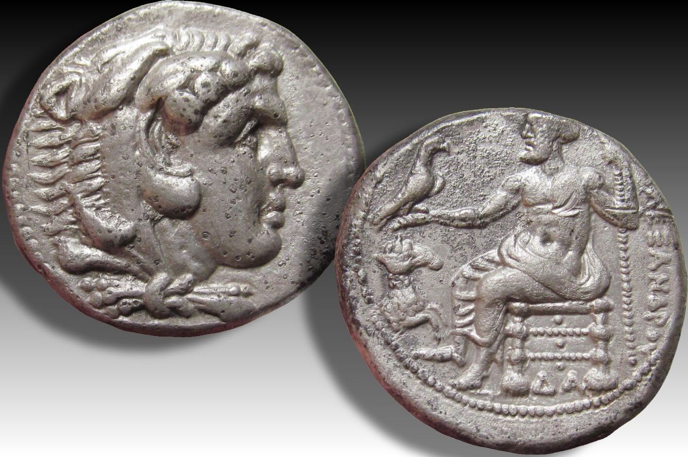 ANCIENT GREECE AR silver tetradrachm circa 330-323 B.C. KINGS OF ...