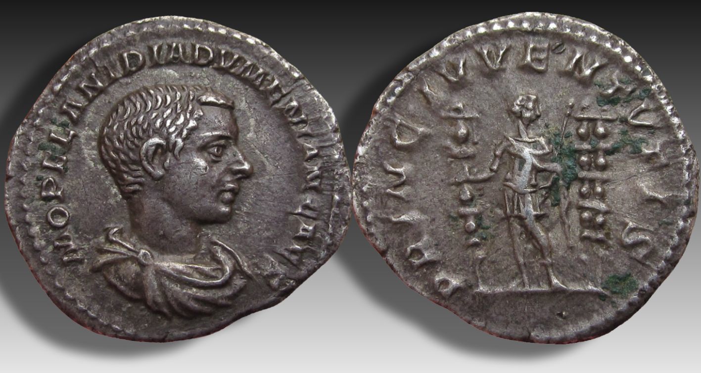 ROMAN EMPIRE AR denarius 217-218 A.D. Diadumenian / Diadumenianus as ...