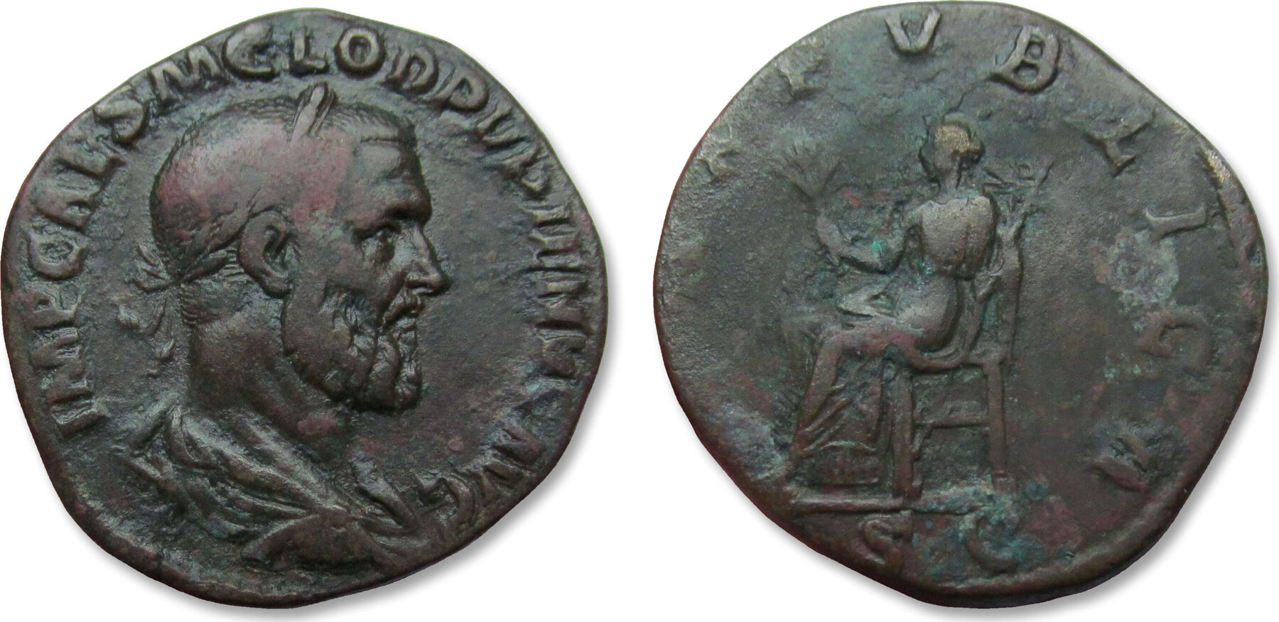 ROMAN EMPIRE AE 29mm sestertius 238 A.D. Pupienus - rare cointype of a ...