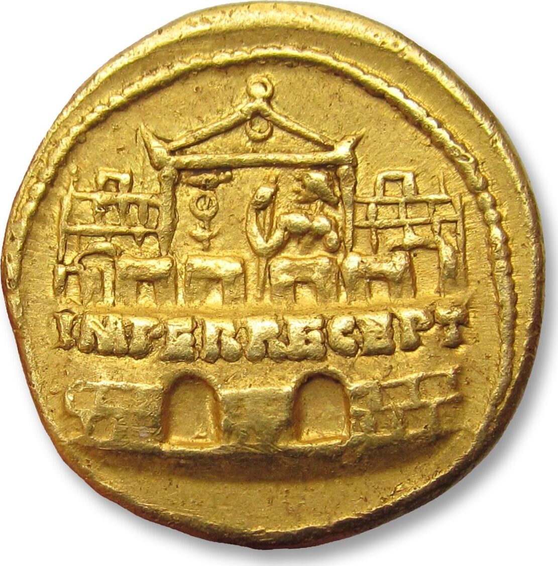 ROMAN EMPIRE AV gold aureus 41 - 42 A.D. Emperor Claudius, Lugdunum ...