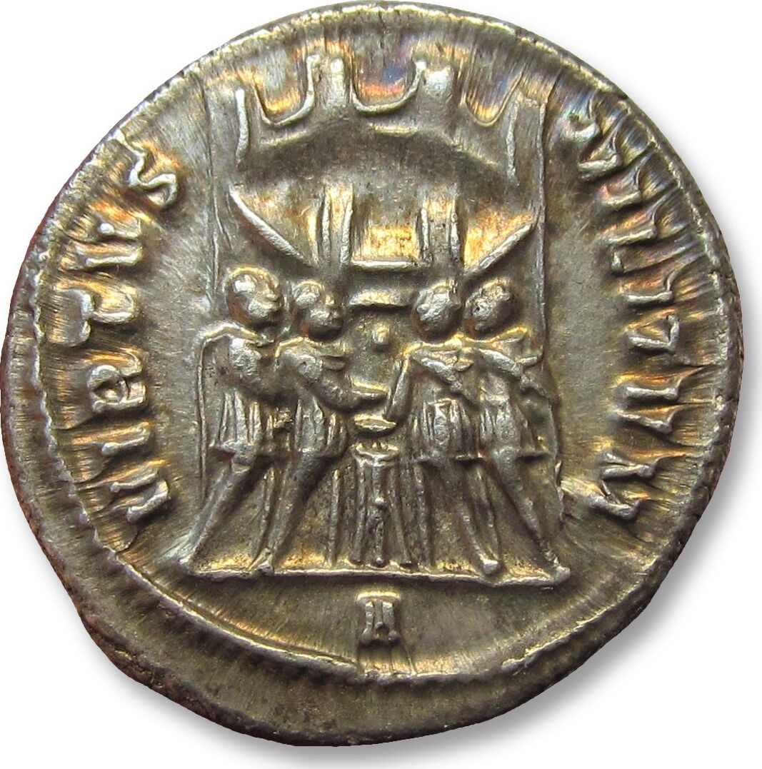ROMAN EMPIRE AR argenteus 295-297 A.D. Constantius I as Caesar, Rome ...