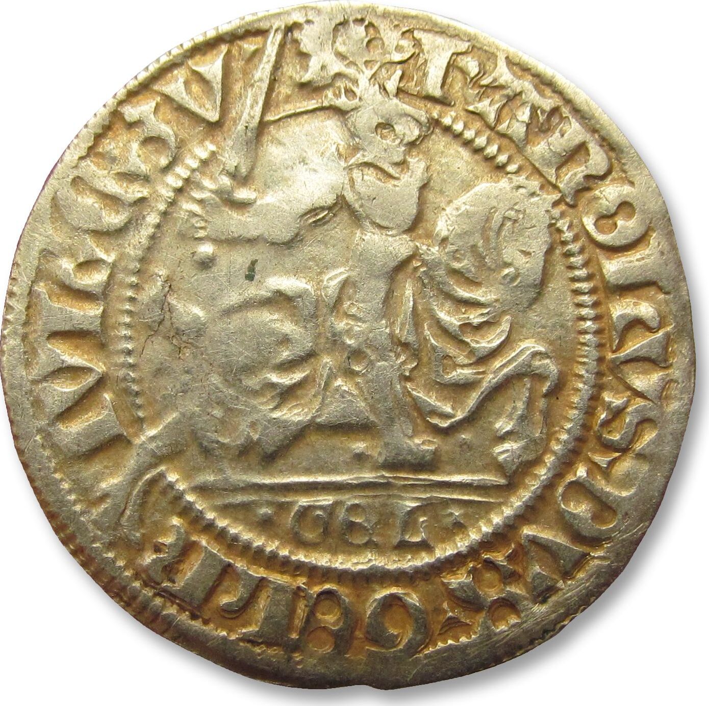 MEDIEVAL NETHERLANDS AV Dutch gold florin d'or / gold rider 1492-1538 ...
