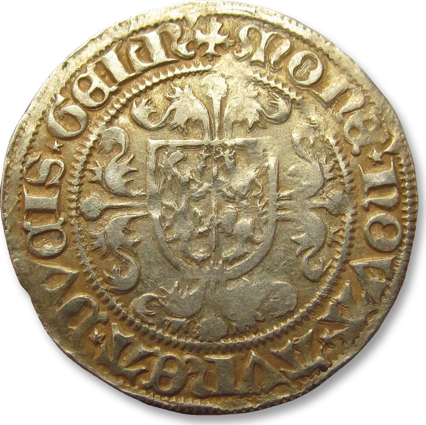 MEDIEVAL NETHERLANDS AV Dutch gold florin d'or / gold rider 1492-1538 ...