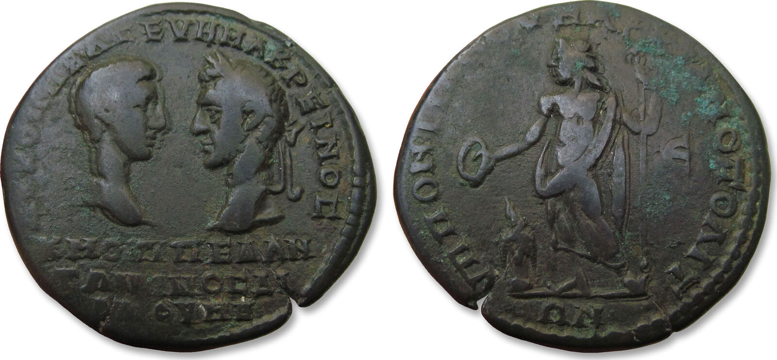 ROMAN EMPIRE AE 28mm provincial coin 217-218 A.D. Macrinus ...