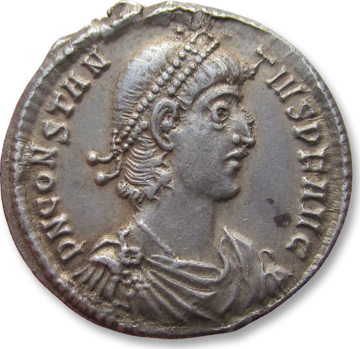 ROMAN EMPIRE AR siliqua circa 351-355 A.D. Constantius II ...