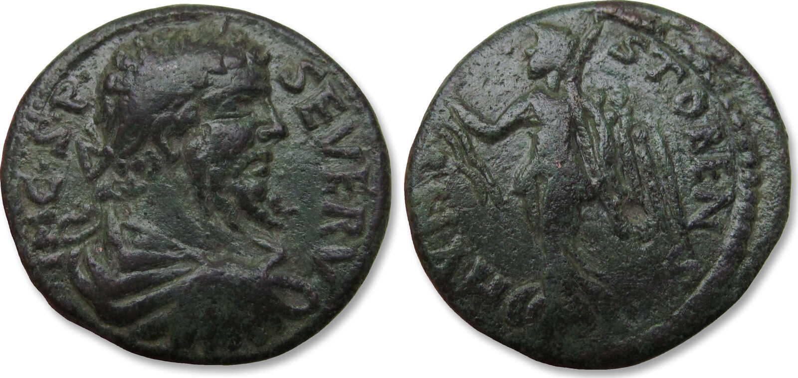 ROMAN EMPIRE AE 28mm provincial coin 193-211 A.D. Septimius Severus ...