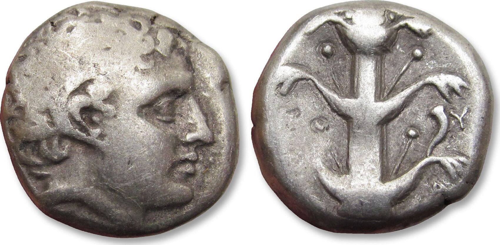 ANCIENT GREECE AR didrachm circa 294-275 B.C. KYRENAICA / Cyrenaica ...