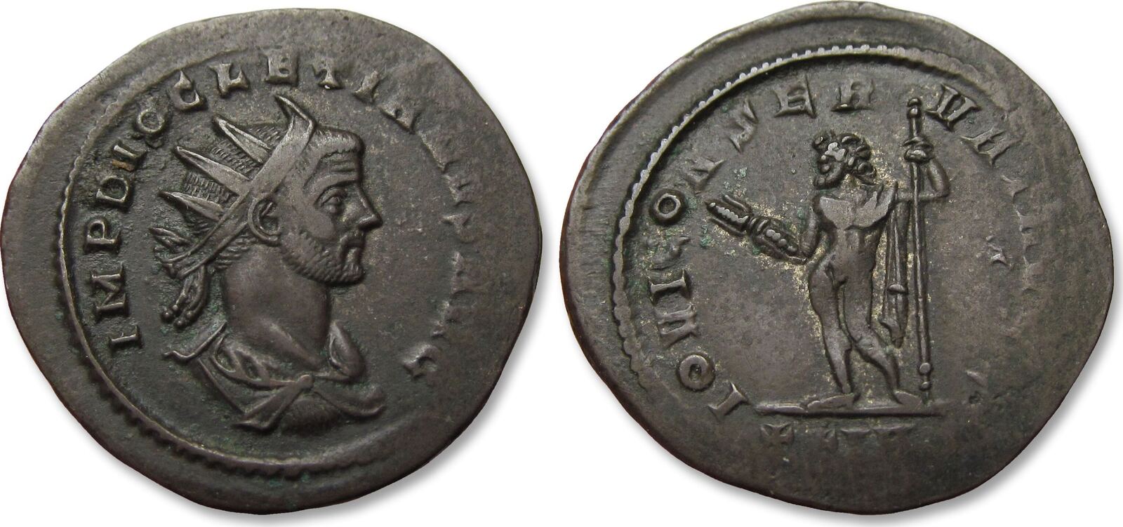 ROMAN EMPIRE AE silvered antoninianus circa 285-286 A.D. Diocletian ...