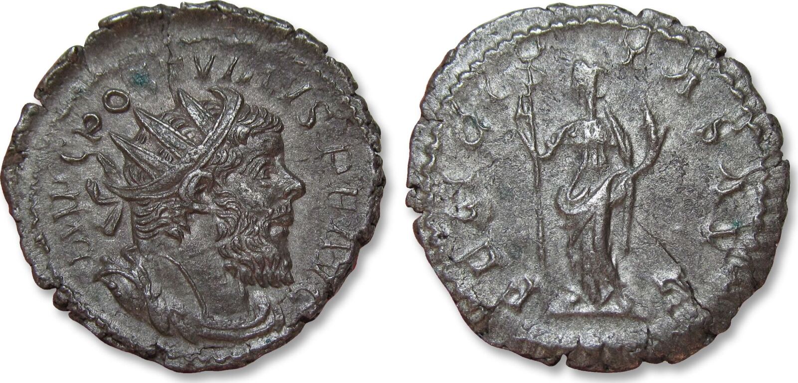 ROMAN EMPIRE BI silvered antoninianus circa 263-265 A.D. Postumus ...
