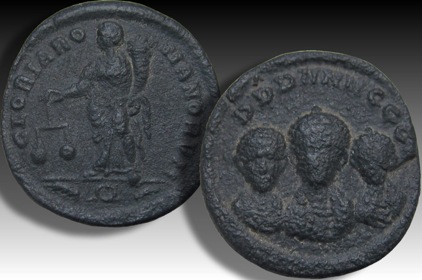 ROMAN EMPIRE Æ Solidus weight or Exagium circa 395 - 405 A.D ...